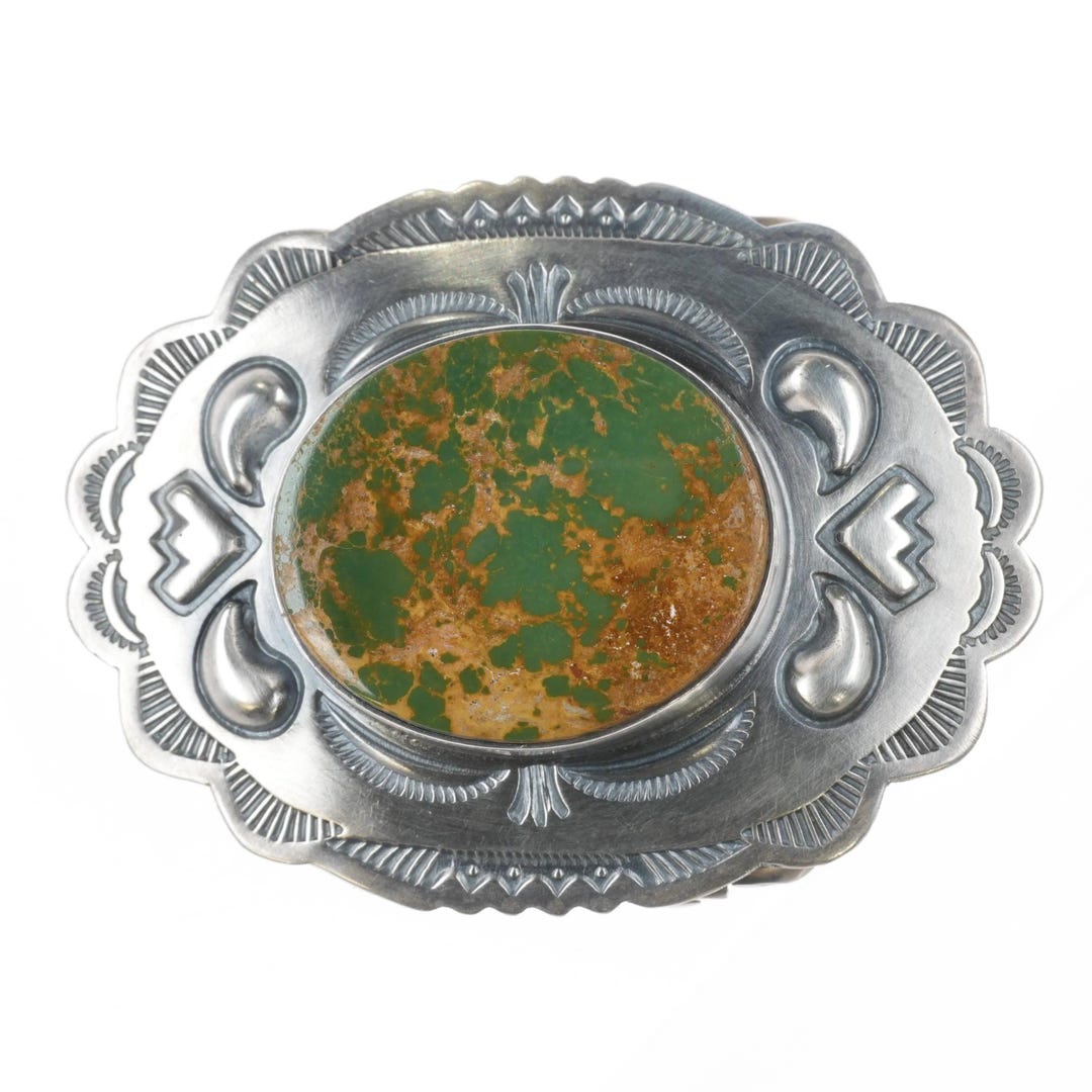 Stanley Parker Navajo Kings Manassa Turquoise Sterling Silver Belt ...