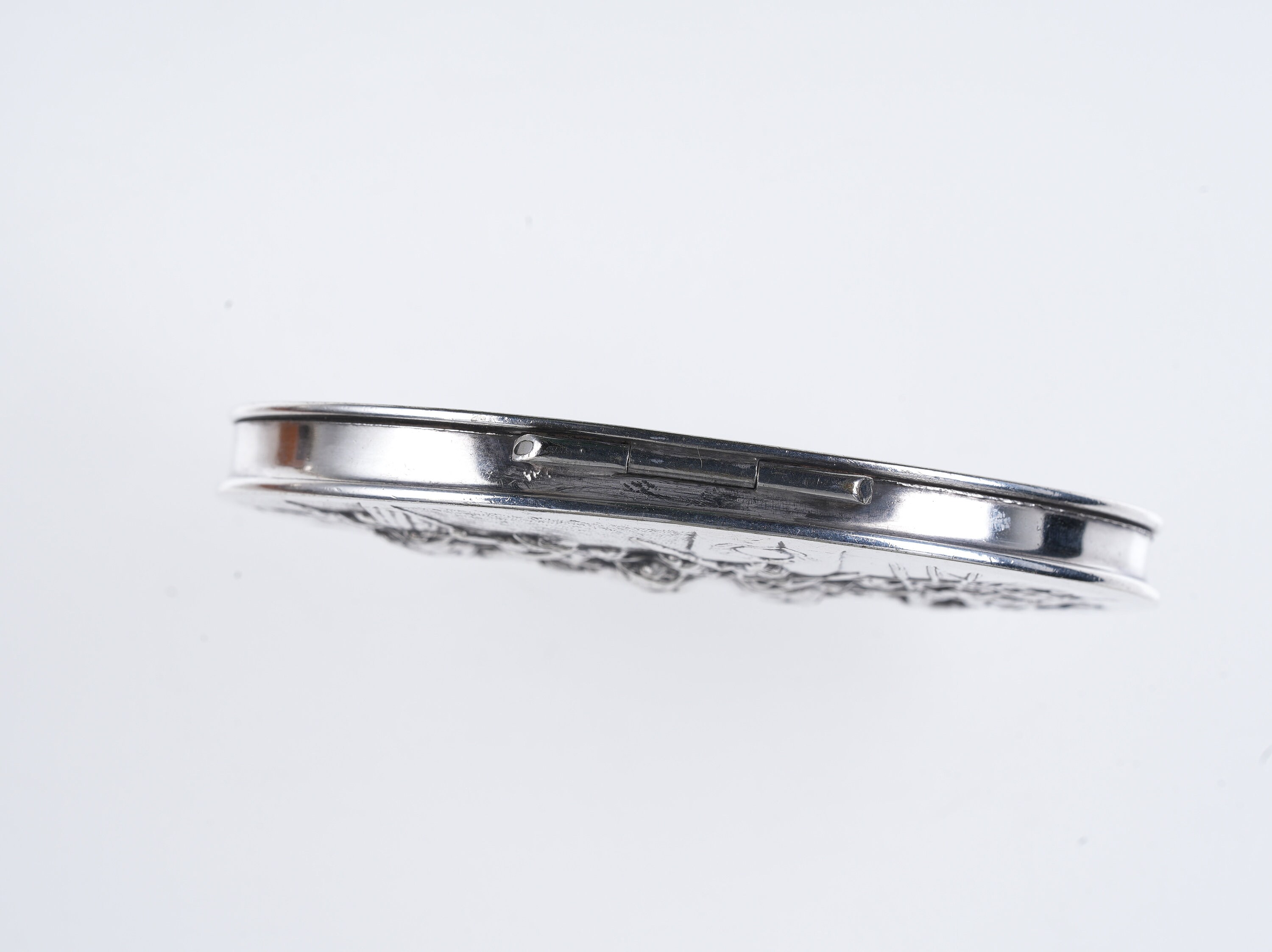 Vintage Zilpla Dutch Silver Compact - Etsy