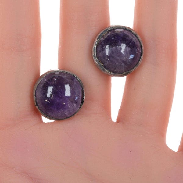 Amethyst Cufflinks - Etsy