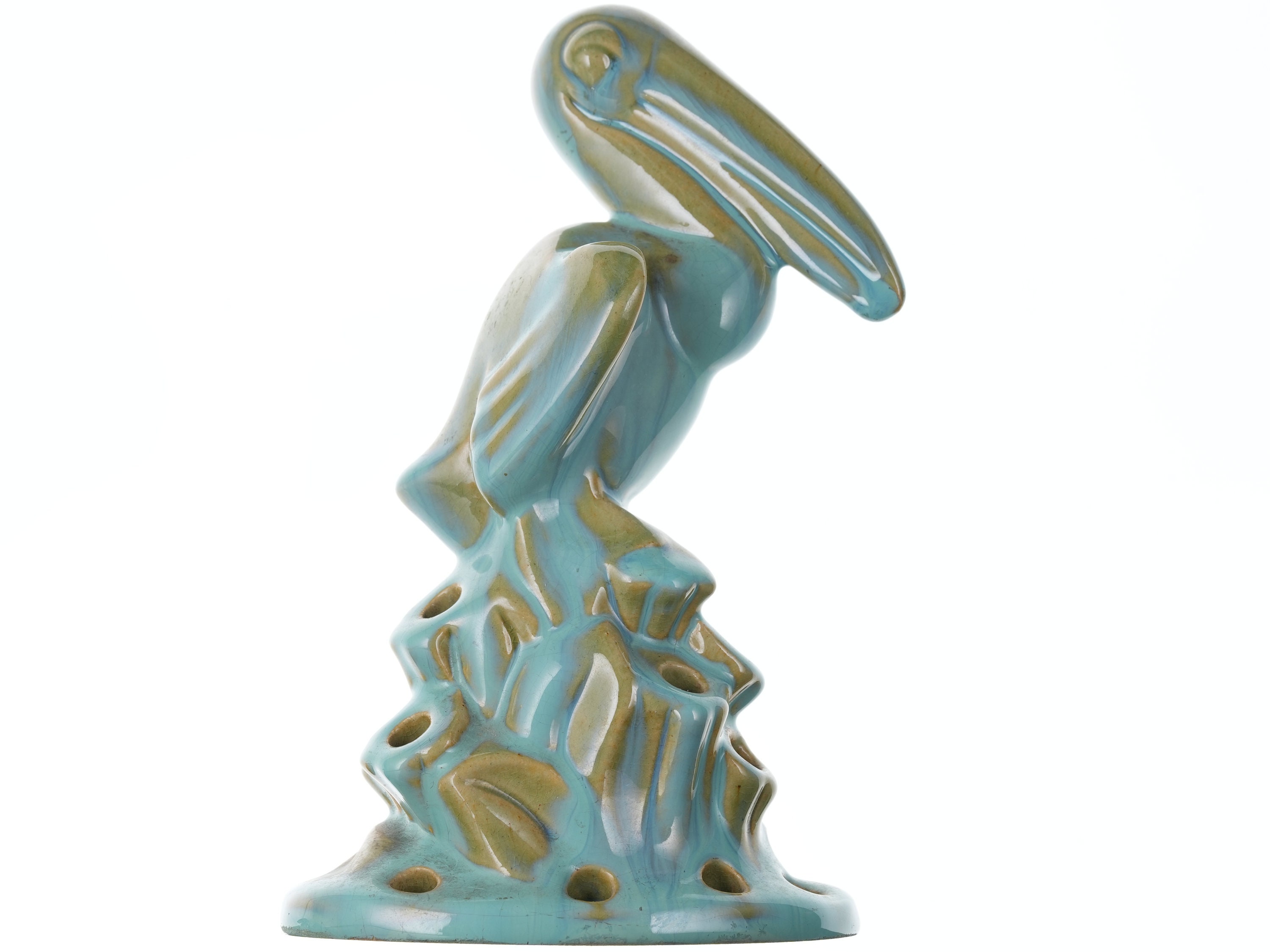 C1930 Fulper Pelican Flower Frog - Etsy