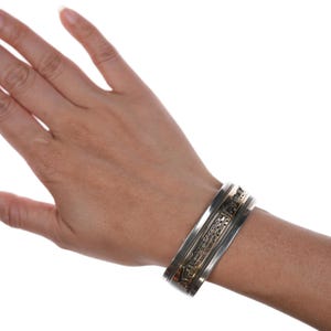 6 3/8 14k/sterling Leonard Nez Navajo Cuff Bracelet - Etsy