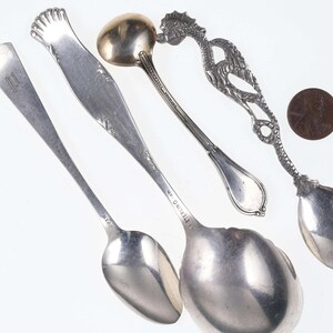 C1890's Collection of Fancy Sterling Spoons - Etsy