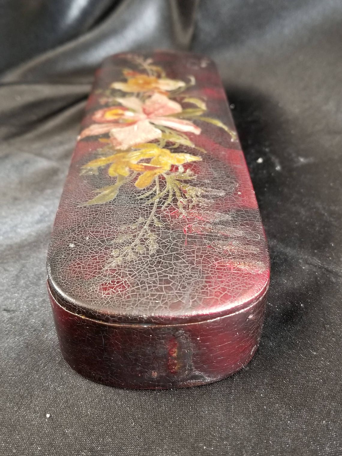 Antique Japanese Lacquer Brush/Pen/Calligraphy Box | Etsy