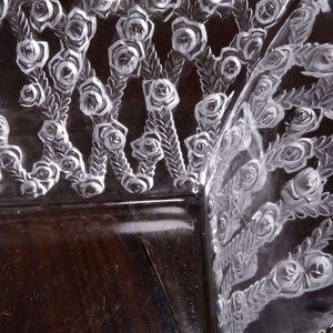 Lalique Roses Large Centerpiece Bowl French Crystal - Etsy