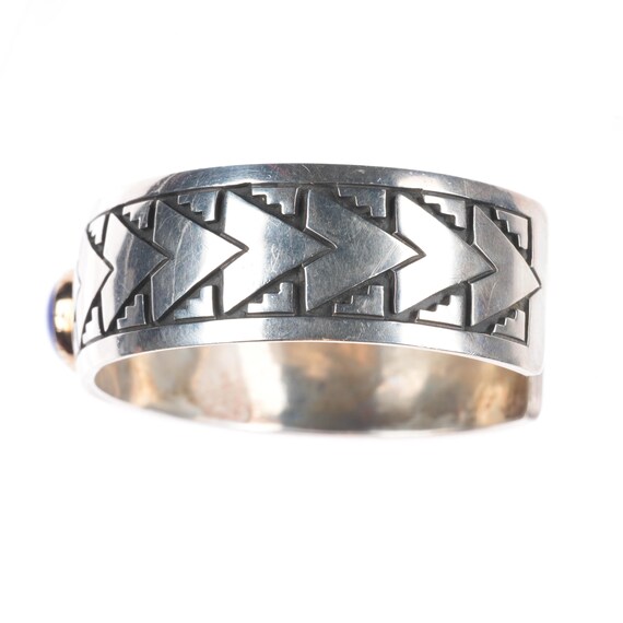 6.75" Mike Begay Navajo sterling silver 14k gold beze… - Gem