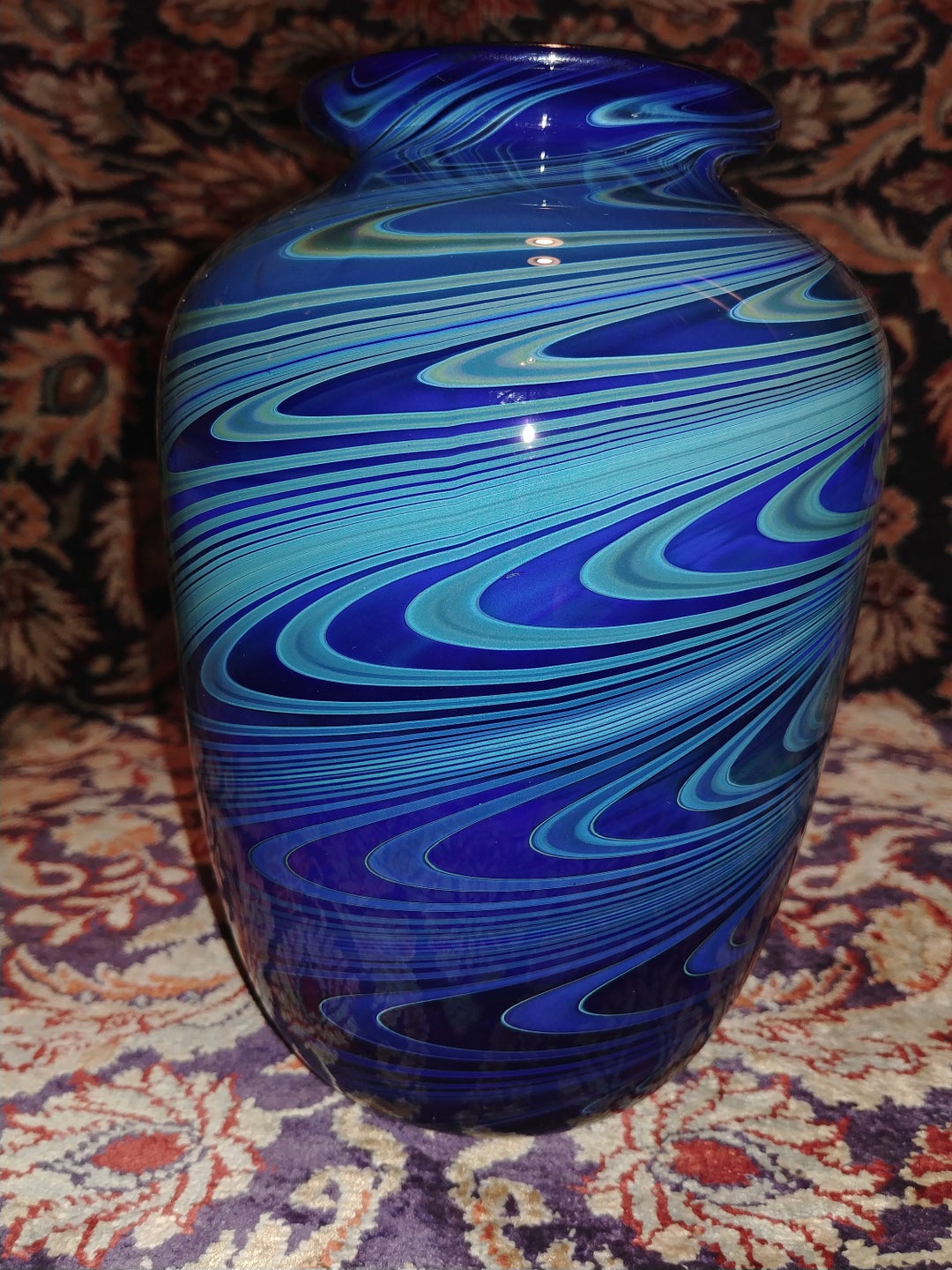 Randy Strong Art Glass Vase Dated January 1978 887 6.5 Tall X 4.5 Wide ...