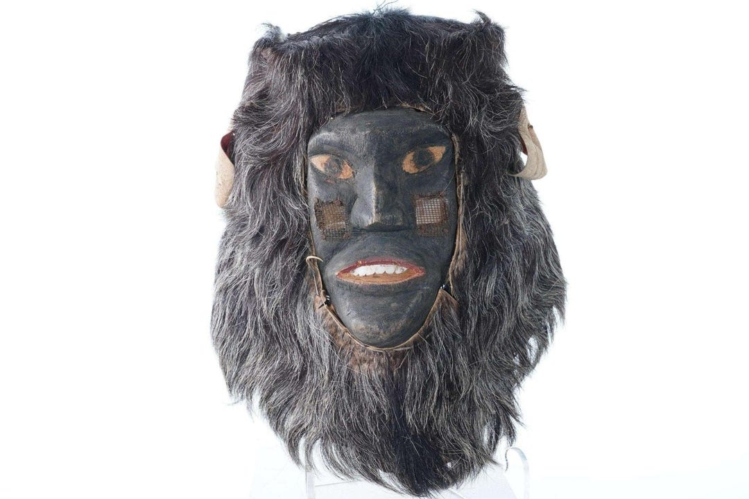 Vintage Mexican Holy Week Ceremonies Fur Covered Mask - Etsy