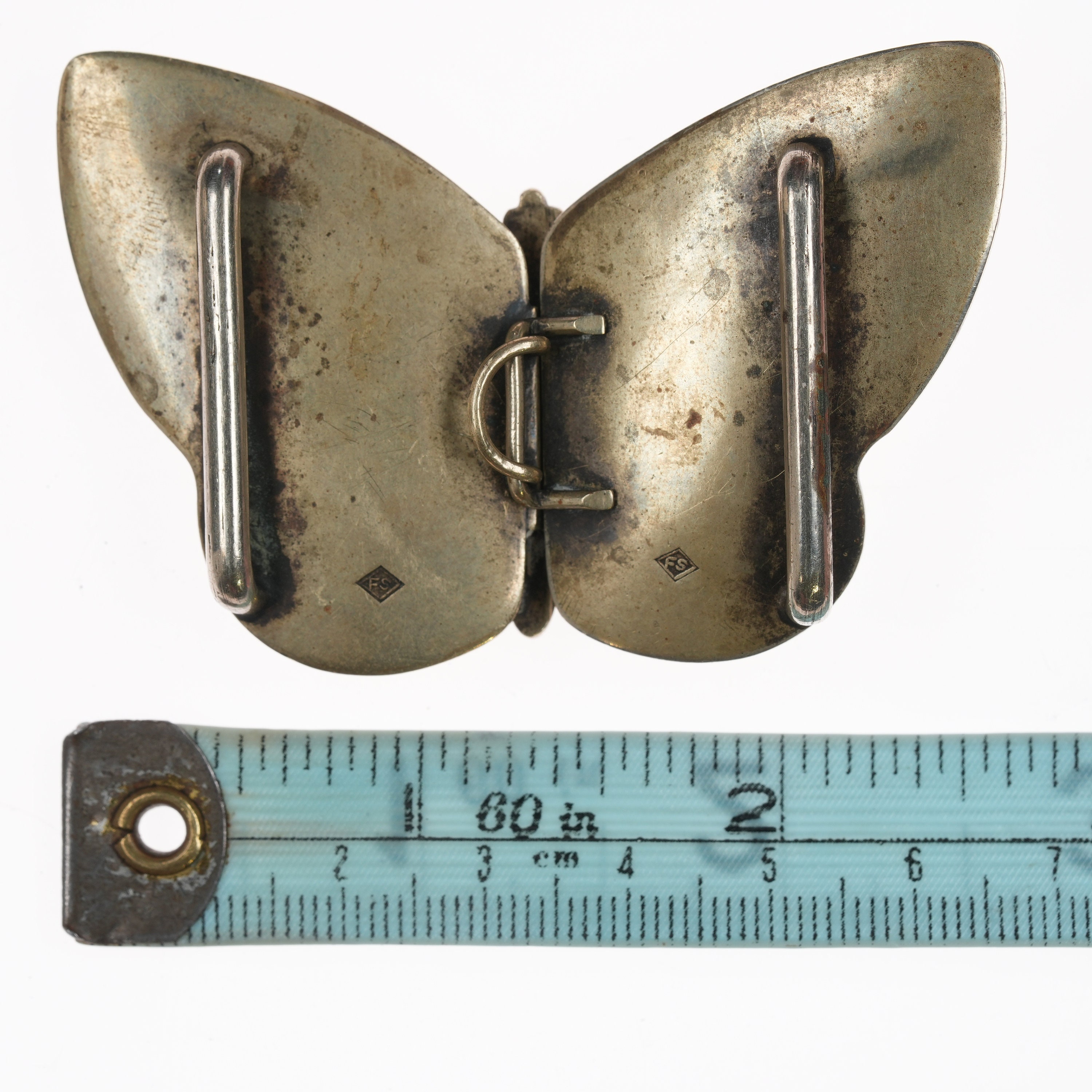 C1900 Japanese Satsuma Butterfly Form Belt Buckle Set - Etsy
