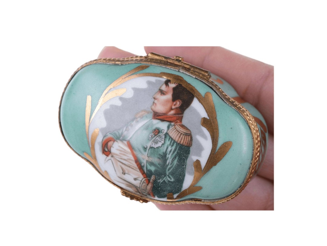 Vintage French Limoges Napoleon Trinket Box - Etsy