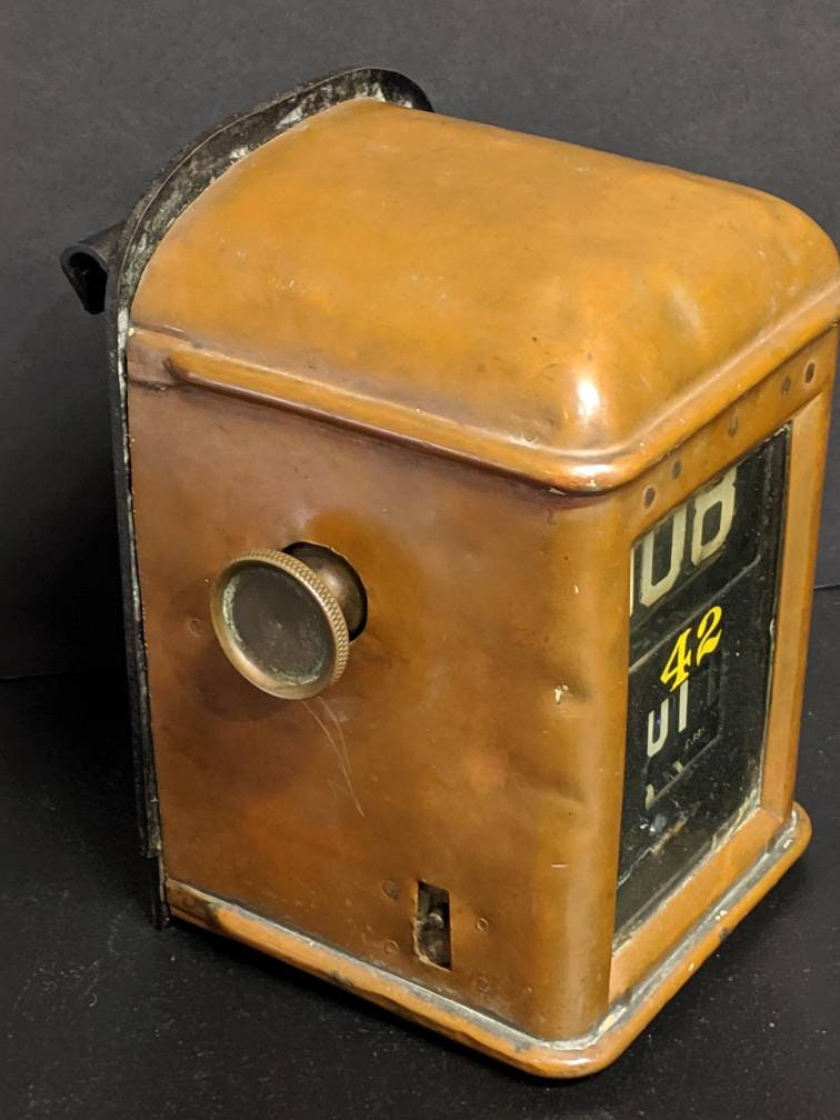 Antique Copper Trolley Meter Streetcar Pennsylvania | Etsy