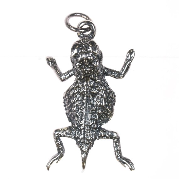 Rare Retired Large James Avery Horned toad pendant in… - Gem