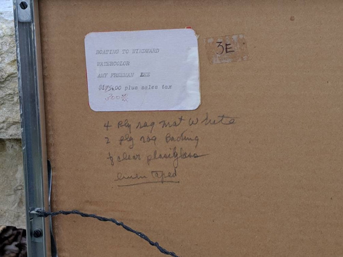 Boating to Windward Watercolor Amy Freeman Lee Listed Artist - Etsy