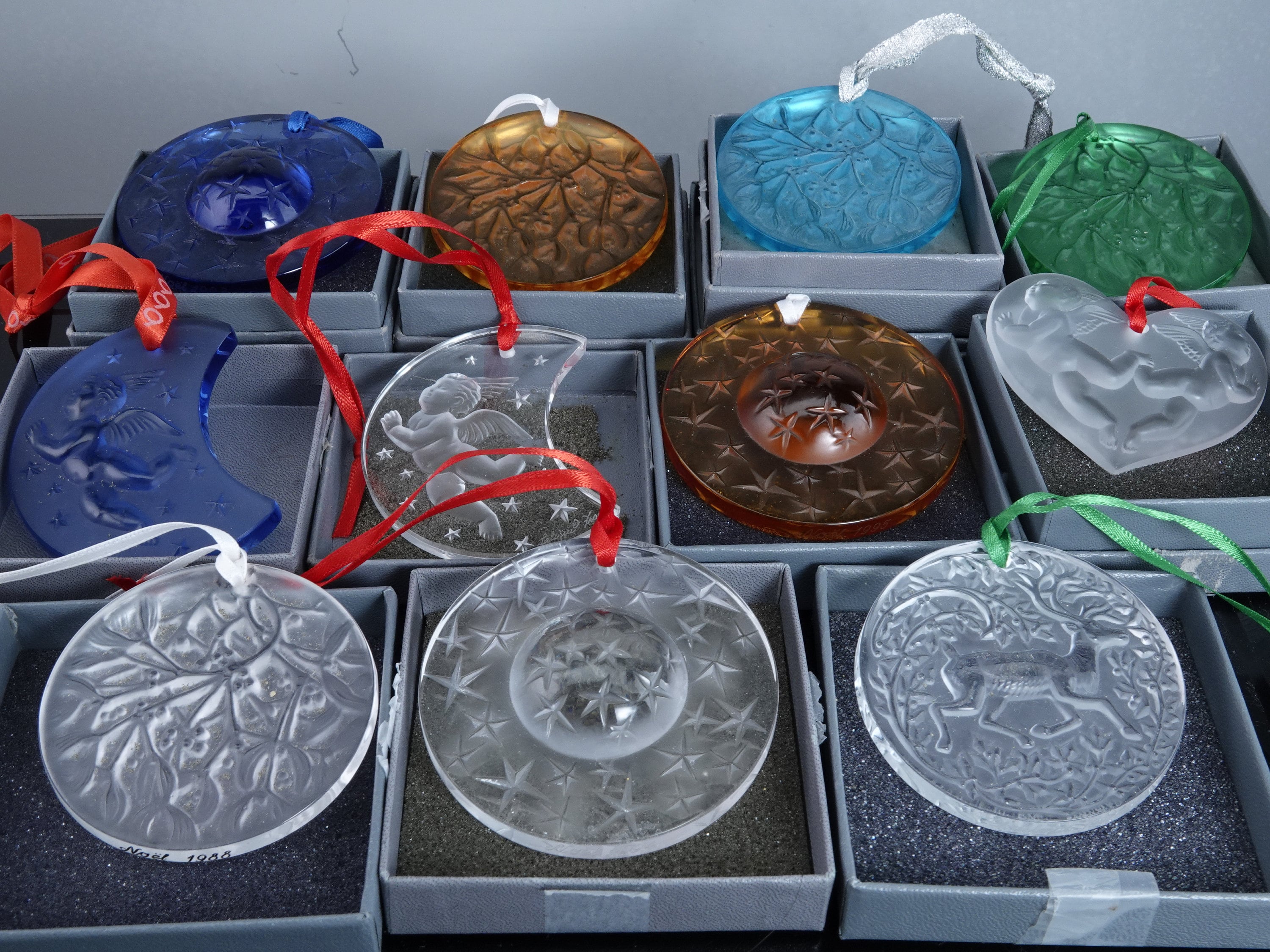 Lalique Christmas Ornament - Etsy New Zealand