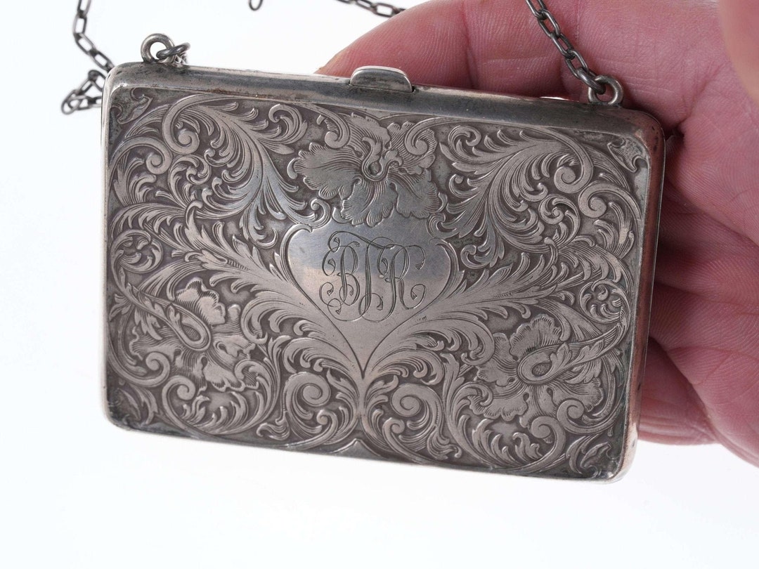 C1900 Antique Sterling Calling Card Case/wallet - Etsy