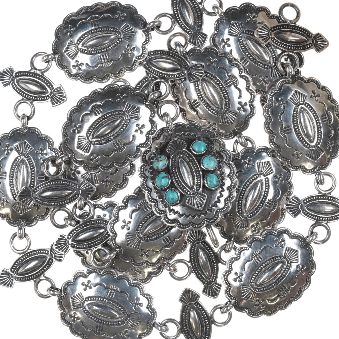 41" Harry Begay Navajo Sterling Concho Belt - Etsy