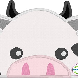 Cute Animal Peeker Set 1 Machine Embroidery, Hooded Towel, Peeker, 4x4 ...