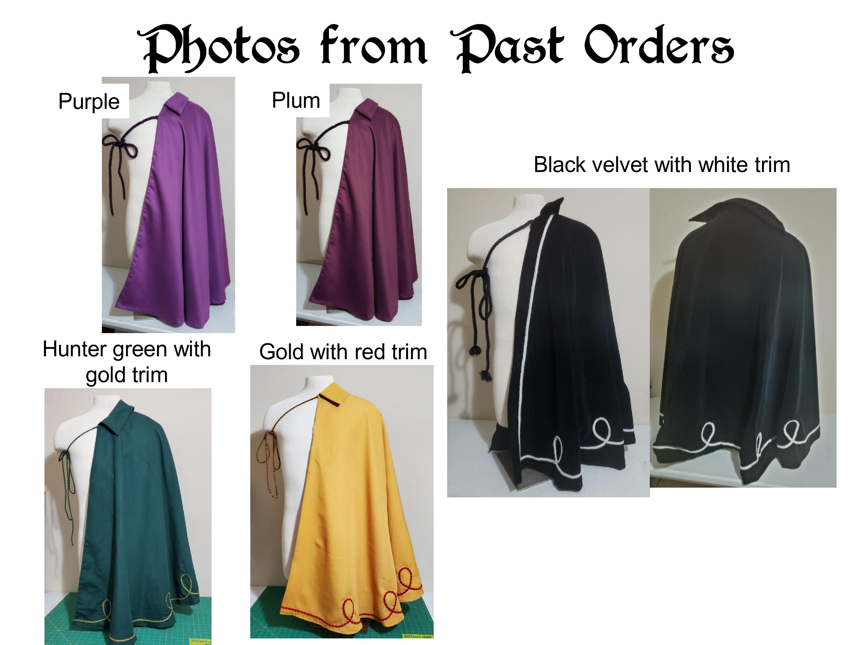 FENCING CAPE Sword / Rapier Cloak Wide Choice of Fabric & - Etsy