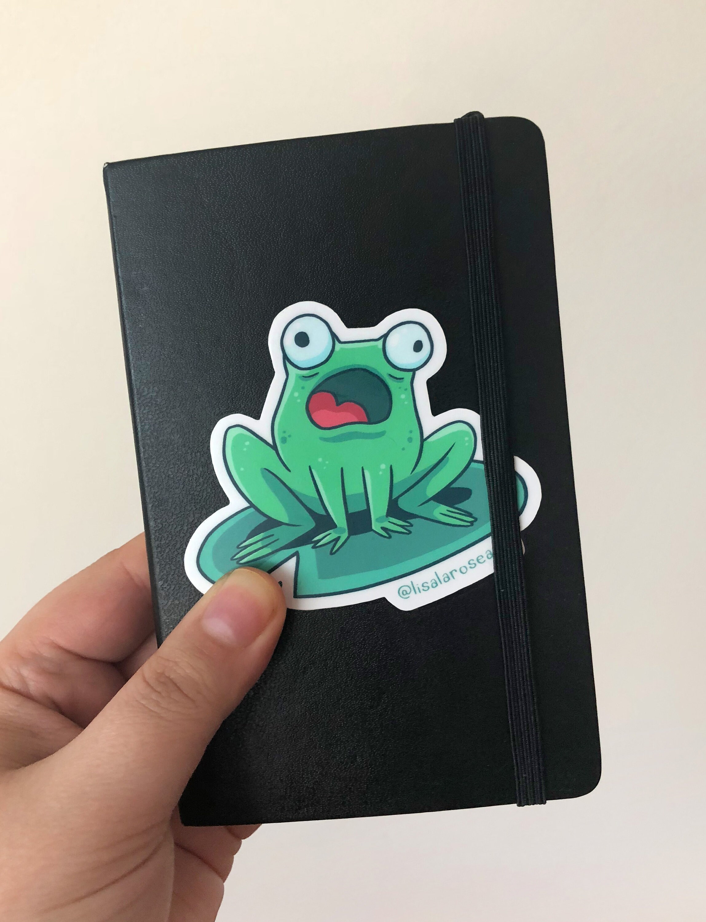 Screaming Frog Vinyl Sticker dishwasher safe toad cartoon | Etsy