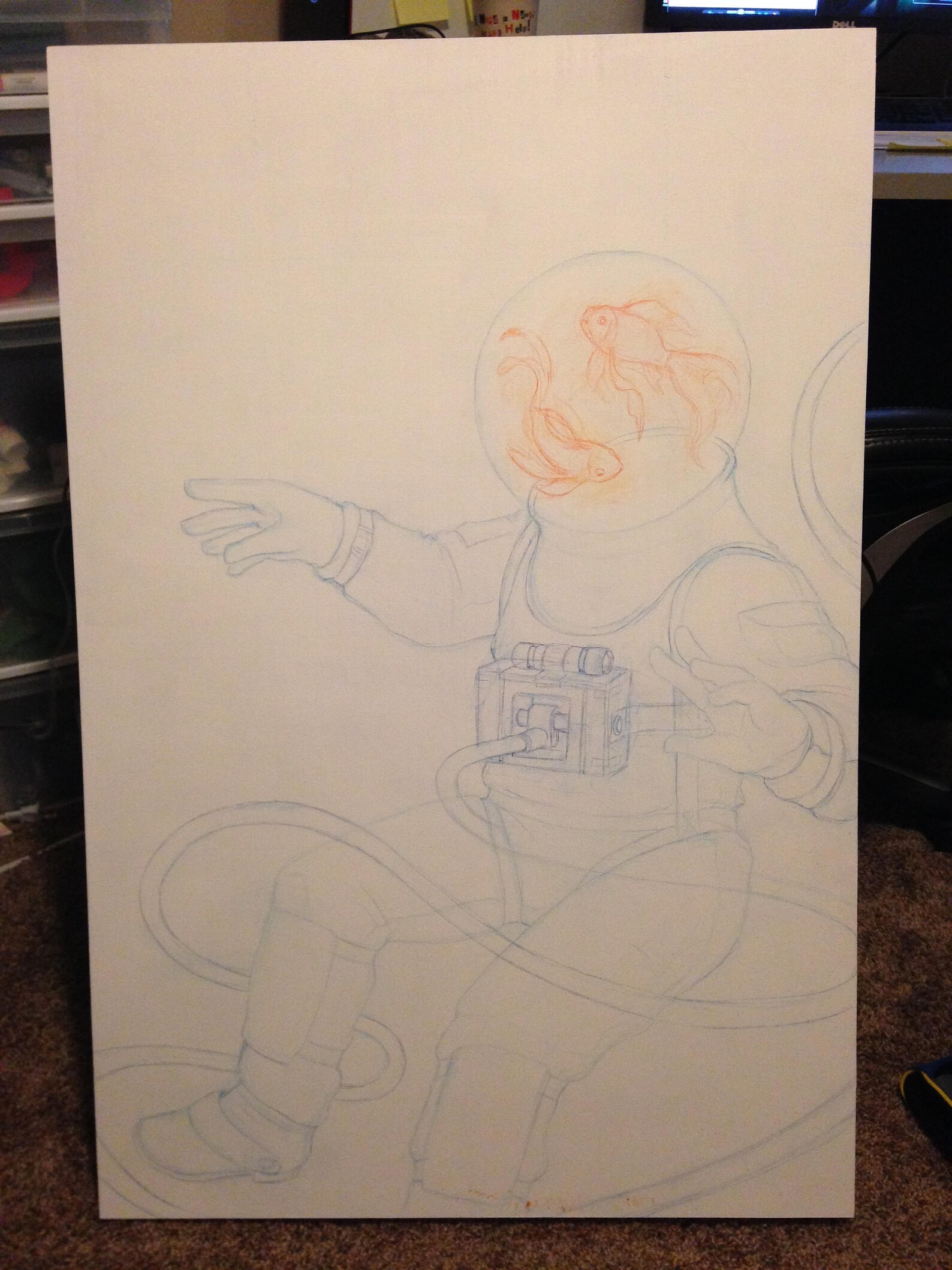 Starfish 18x24 Print Beautiful Colorful Stars Fish Astronaut - Etsy