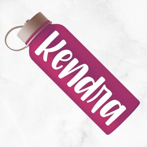 Kendra Font // Custom Name Vinyl Decal // Vinyl Stickers // Holographic ...