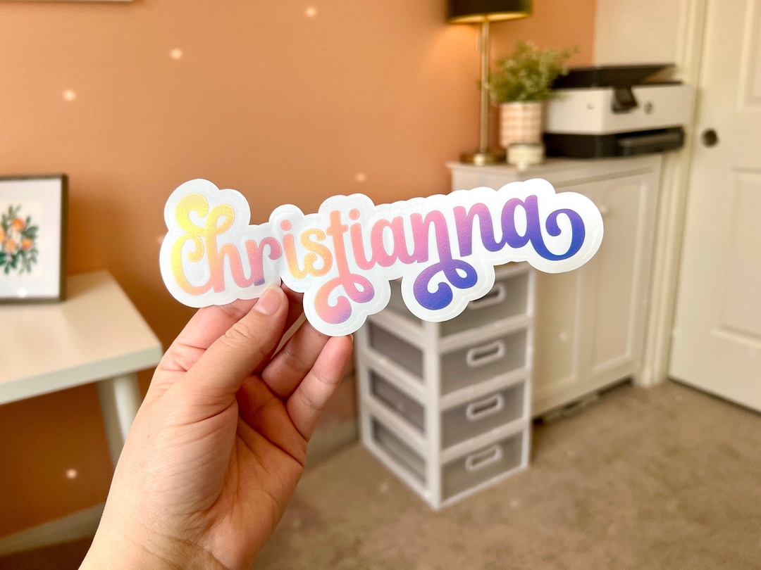 Natalia Font // Custom Vinyl Name Decal // Vinyl Stickers ...