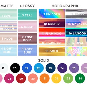 Noella Font // Custom Vinyl Name Decal // Vinyl Stickers // Holographic ...