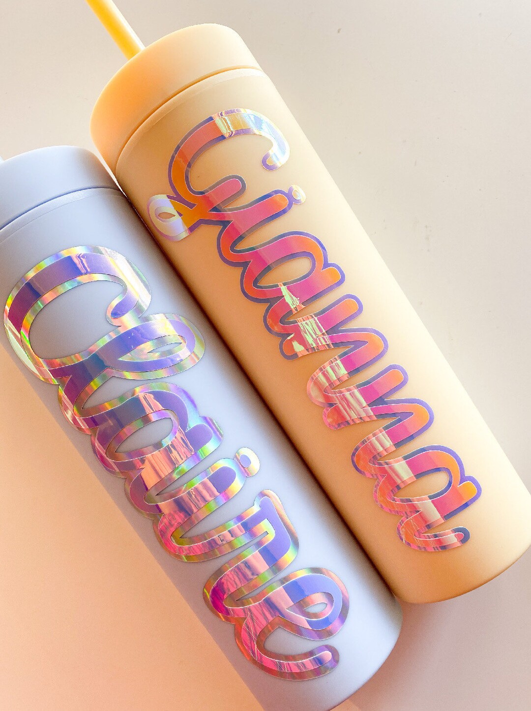 Layered LUNA Font // 6" Decals // Custom Name Vinyl Decal ...