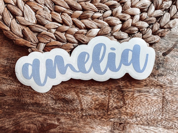 Fuente Alexa // Calcomanía de nombre de vinilo personalizada - Etsy España