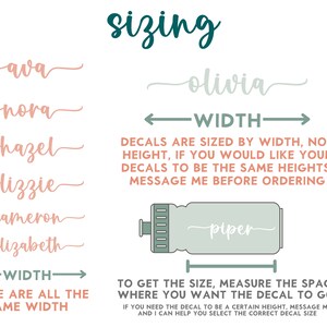 Sadie Font Personalized Name Vinyl Decal // Vinyl Stickers for - Etsy