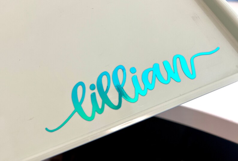 Callie Font // Custom Vinyl Name Decal // Vinyl Stickers // - Etsy