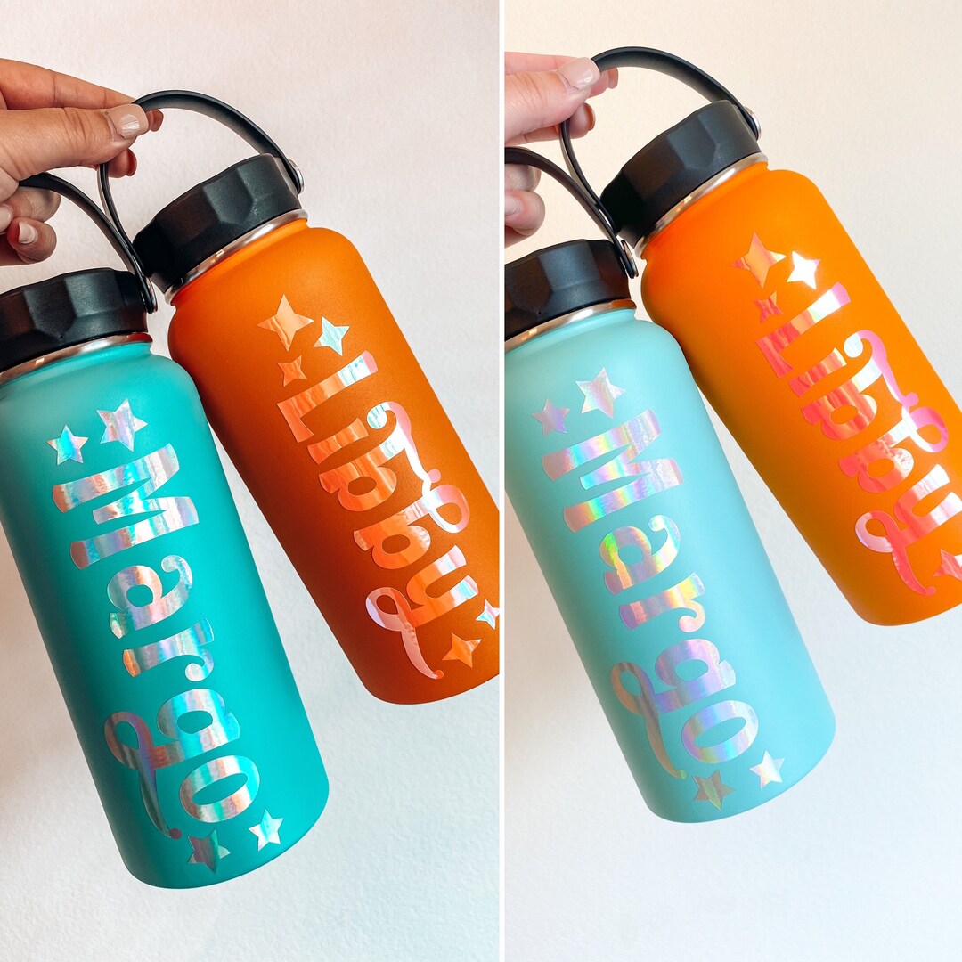 LIBBY Font // Custom Vinyl Name Decal // Vinyl Stickers // Holographic ...