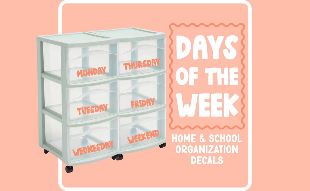 Days of the Week Decals // Teacher & Homeschool Labels // Classroom and ...