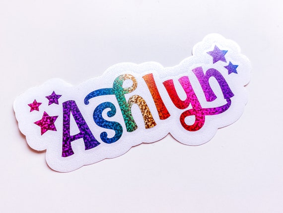 Libby Font // Custom Vinyl Name Decal // Vinyl Stickers // - Etsy