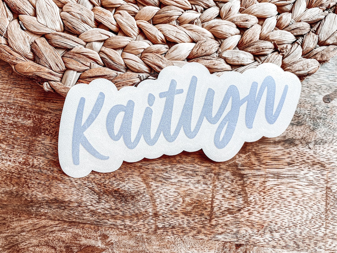 KAITLYN Font // Custom Vinyl Name Decal // Vinyl Stickers ...
