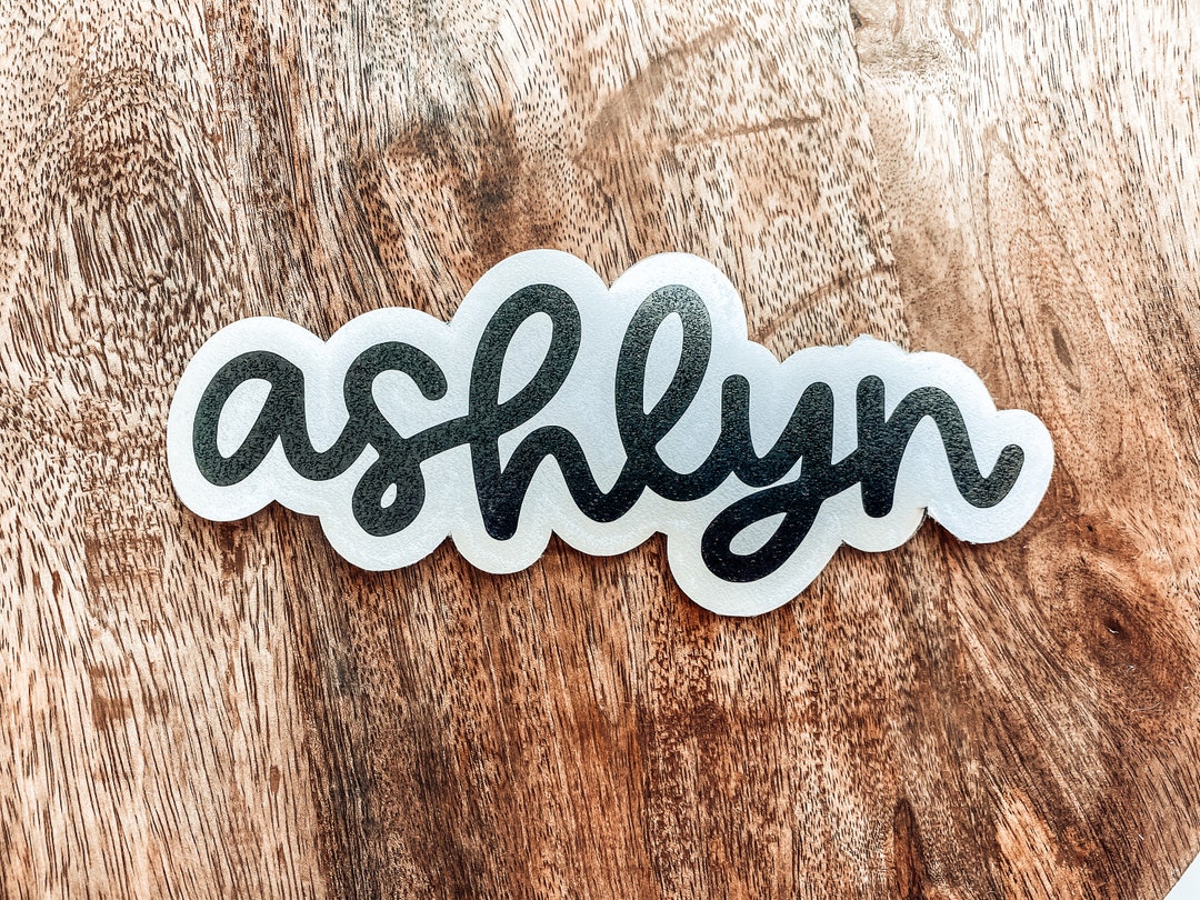 Eden Font // Custom Vinyl Name Decal // Vinyl Stickers // Holographic ...