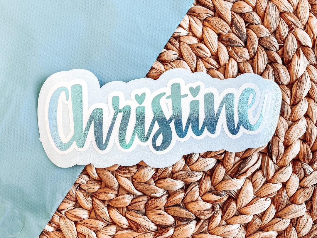 Layered 6" Wide GABI Font Name Decals Personalized Name Vinyl Decal ...