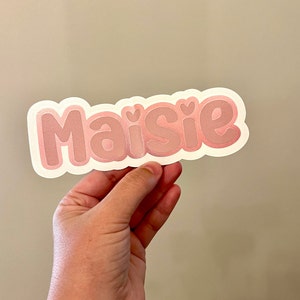 Layered KASSIE Font // Custom Vinyl Name Decal // Vinyl Stickers ...