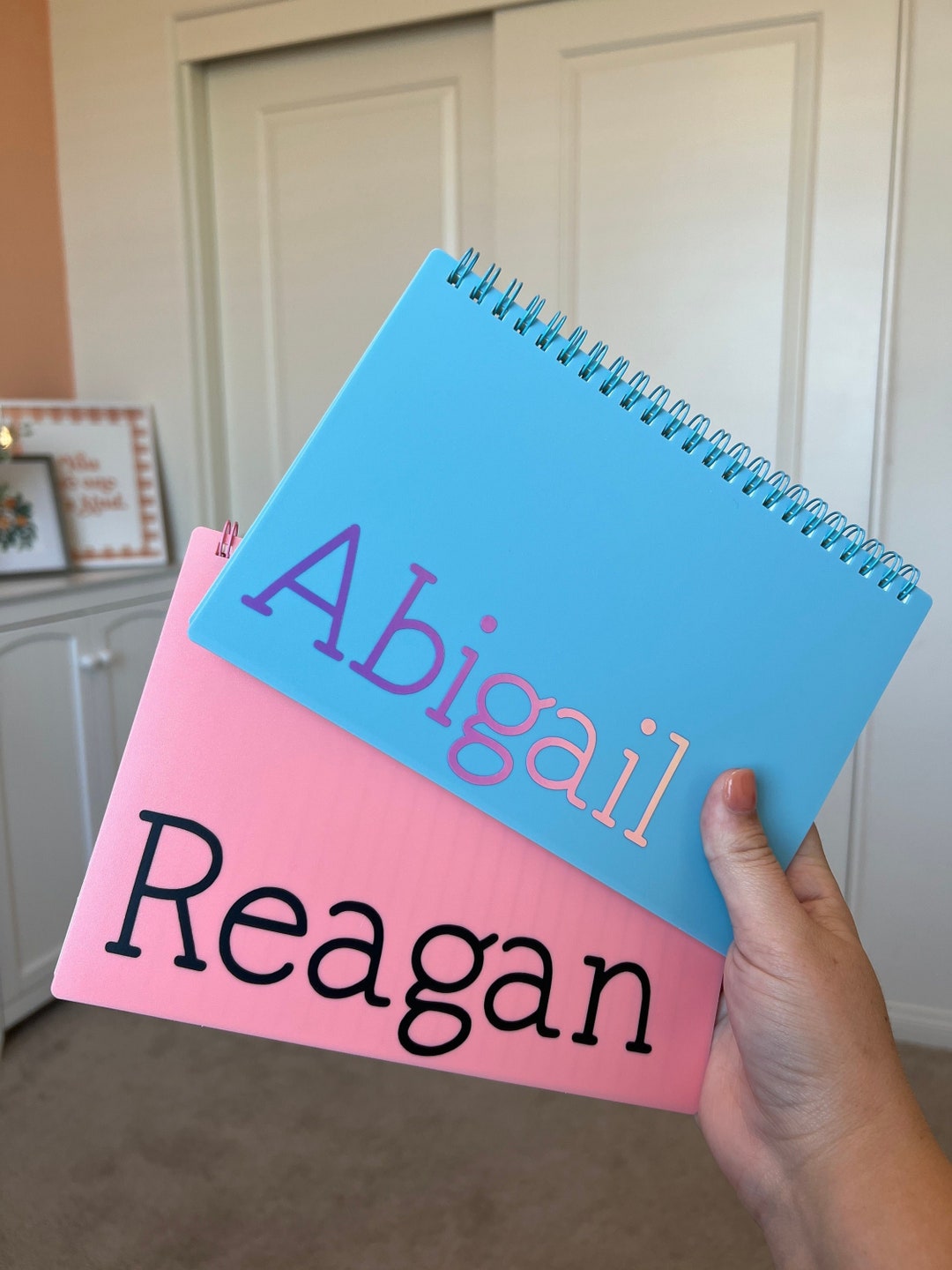 Reagan Font // Custom Name Vinyl Decal // Vinyl Stickers // Holographic ...