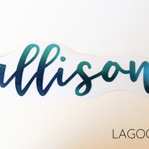 ALLISON Font // Custom Name Vinyl Decal // Vinyl Stickers ...