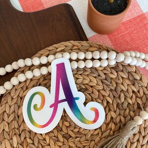 Kayla Monogram // Custom Letter Vinyl Decal // Vinyl Stickers | Etsy