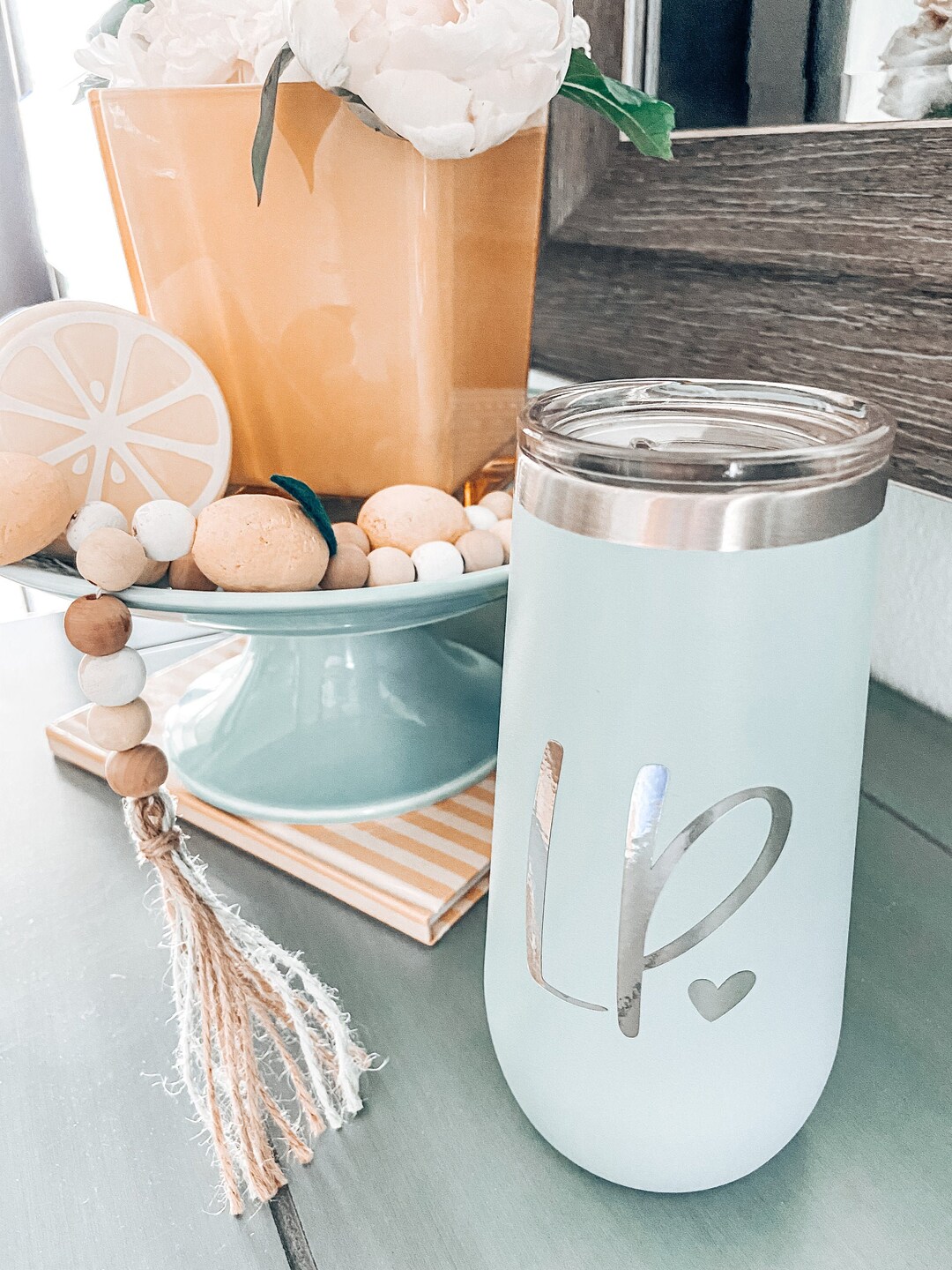 Custom Initial Vinyl HEATHER Font Decal // Vinyl Stickers ...