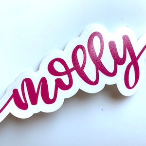 CALLIE Font // Custom Vinyl Name Decal // Vinyl Stickers // Holographic ...