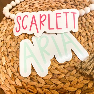 SEBASTIAN Font // Custom Vinyl Name Decal // Vinyl Stickers ...