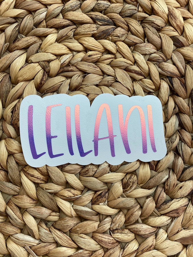 Skylar Font // Custom Vinyl Name Decal // Vinyl Stickers // - Etsy