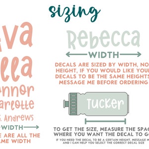 Tucker Font // Custom Vinyl Name Decal // Vinyl Stickers // Holographic ...