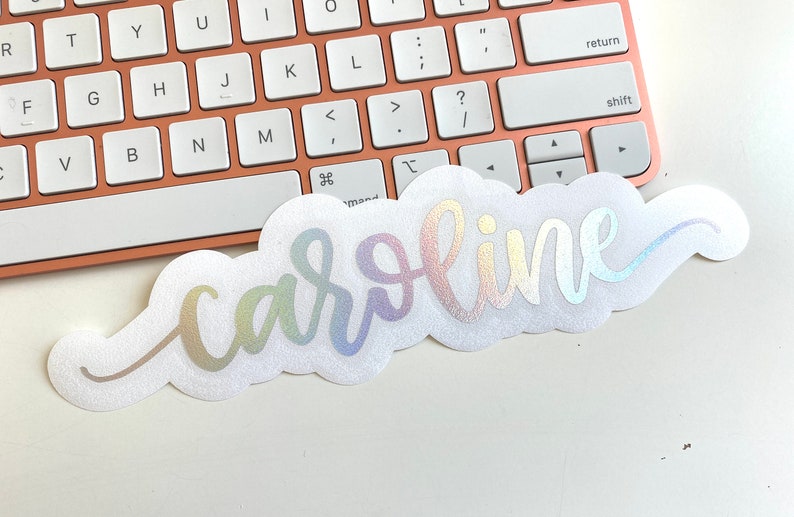 Callie Font // Custom Vinyl Name Decal // Vinyl Stickers // - Etsy