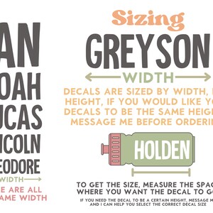 Jaxson Font // Custom Vinyl Name Decal // Vinyl Stickers // - Etsy