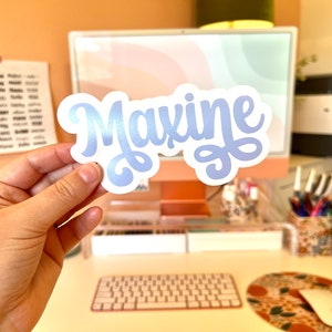 Natalia Font // Custom Vinyl Name Decal // Vinyl Stickers ...