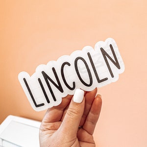 SEBASTIAN Font // Custom Vinyl Name Decal // Vinyl Stickers ...