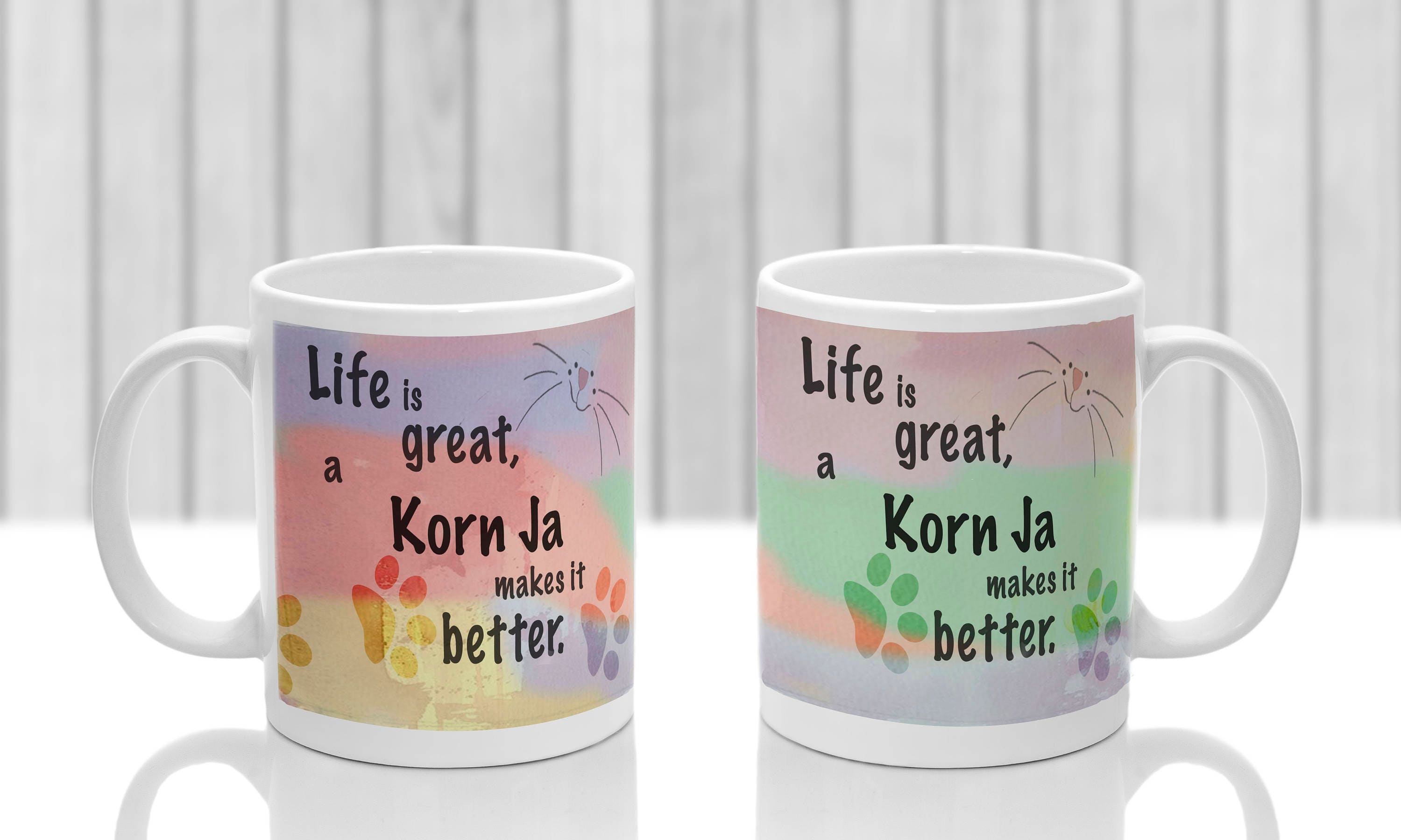 Korn Ja Cat Mug Korn Ja Cat Gift Ideal Present for Cat Lover - Etsy